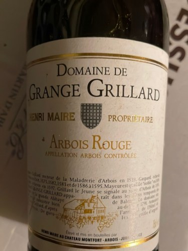 Henri Maire Domaine de Grange Grillard Arbois Rouge | Vivino US