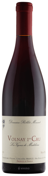 Roblet-Monnot Pere et Fils Les Vignes de Madeleine Volnay 1er Cru ...