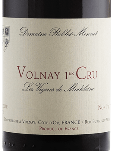 Roblet-Monnot Pere et Fils Les Vignes de Madeleine Volnay 1er Cru ...