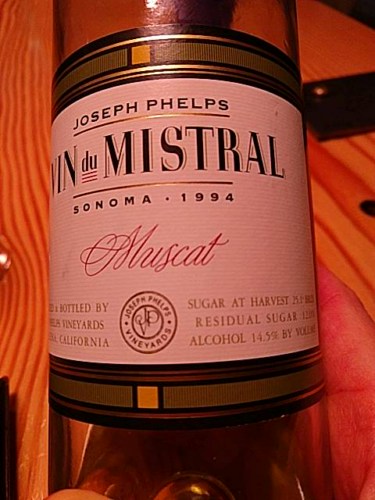 Joseph Phelps Vineyards Vin Du Mistral Muscat | Vivino US