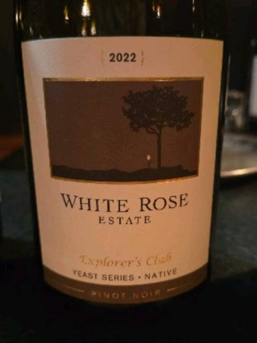 White Rose Estate Explorer's Club Yeast Series Native Pinot Noir ...