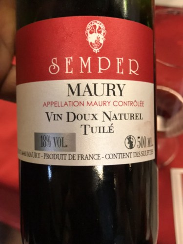 Semper Maury Doux Naturel Tuilé | Vivino US