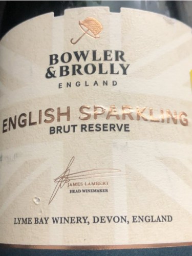 N.V. Bowler & Brolly English Sparkling Brut Reserve by Lyme Bay Winery ...