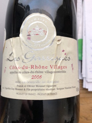 Vignobles Guy Mousset - Chateau du Prieure Les Garriques Côtes-du-Rhône ...