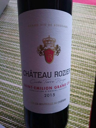 Château Rozier Cuvée Terre Rouge Saint-Émilion Grand Cru | Vivino US