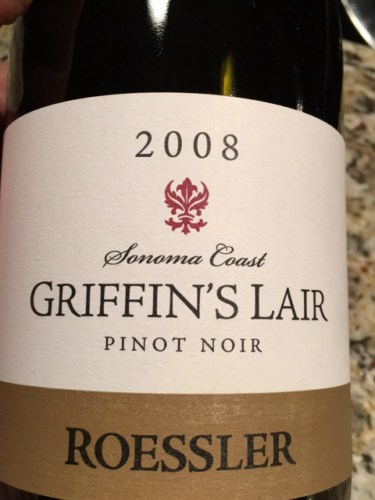 Roger Roessler Griffin's Lair Pinot Noir | Vivino Brasil