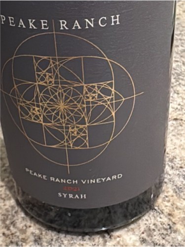 Peake Ranch Peake Ranch Vineyard Syrah | Vivino US