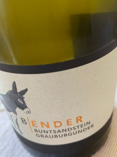Weingut Bender Buntsandstein Grauburgunder | Vivino US