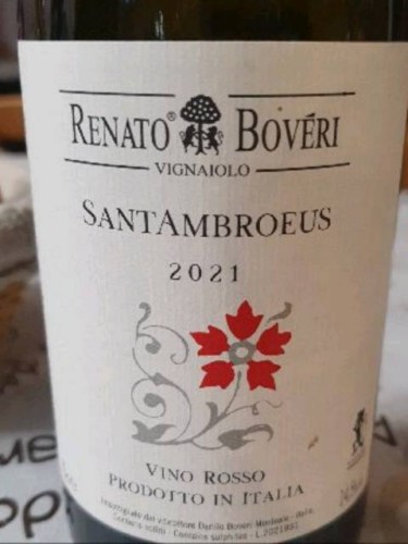Renato Boveri Santambroeus Rosso | Vivino US