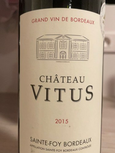 2015 Chateau Vitus Sainte-Foy-Bordeaux | Vivino US
