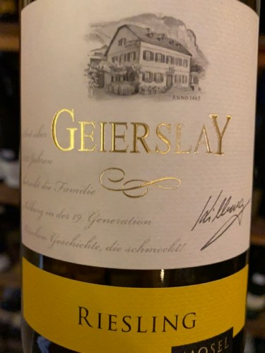Weingut Geierslay Riesling Semi Sweet | Vivino US