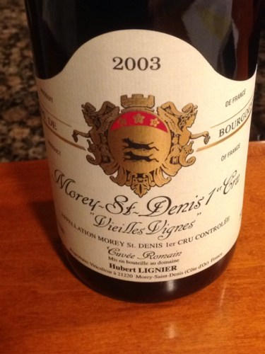 Hubert Lignier Cuvée Romain Vieilles Vignes Morey-St-Denis 1er Cru ...
