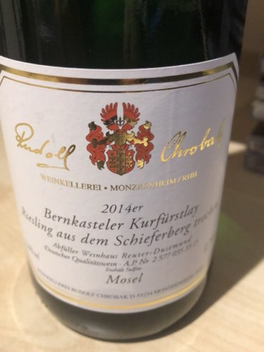 Rudolf Chrobak Bernkasteler Kurfürstlay Riesling aus dem Schieferberg ...