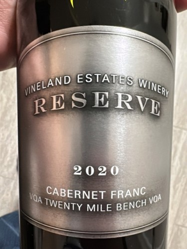 Vineland Estates Winery Reserve Cabernet Franc | Vivino US