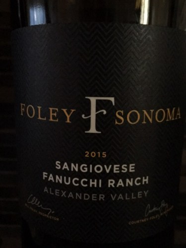 Foley Sonoma Fanucchi Ranch Sangiovese | Vivino English