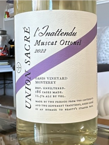 Union Sacré L'Inattendu Muscat Ottonel | Vivino US