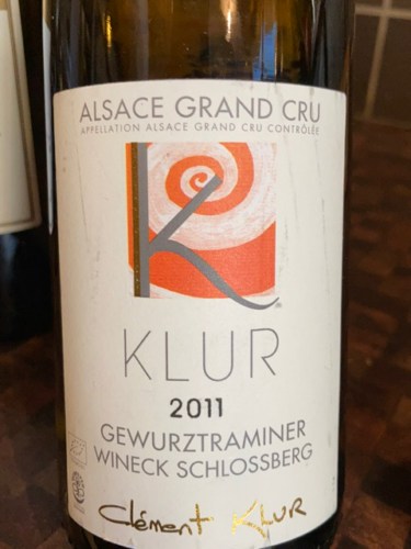 Clément Klur Alsace Grand Cru 'Wineck-Schlossberg' Gewürztraminer ...