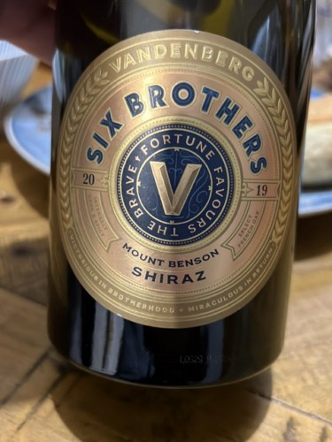 Vandenberg Six Brothers Shiraz | Vivino Brasil