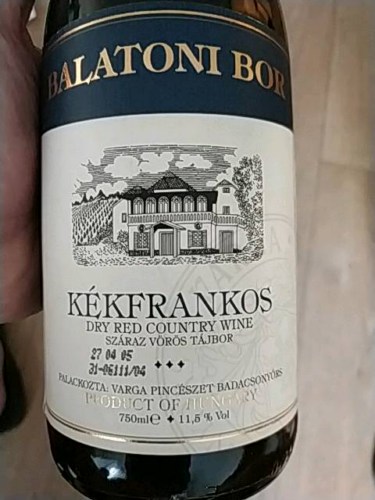 Varga Pincészet Balatoni Bor Kékfrankos | Vivino Australia Varga Pincészet Balatoni Bor Kékfrankos | Vivino Australia
