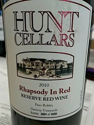 2016 Hunt Cellars Rhapsody In Red Reserve Destiny Vineyards | Vivino US