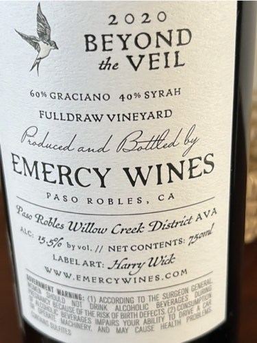 Emercy Wines Beyond the Veil | Vivino US