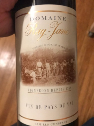 2015 Domaine Ray-Jane Vin de Pays du Var Rouge | Vivino US
