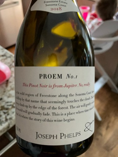 Joseph Phelps Vineyards Freestone Quarter Moon Vineyard Pinot Noir ...