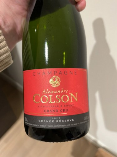 Alexandre Colson Grande Réserve Brut Champagne Grand Cru 'Bouzy ...