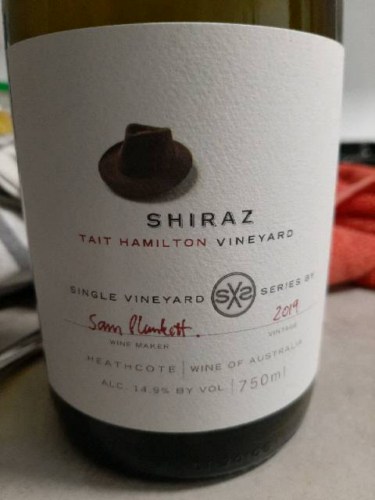 Wine X Sam - Sam Plunkett Single Vineyard Series Tait Hamilton Shiraz ...