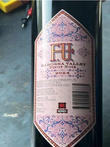 FU Wine Pinot Noir | Vivino English