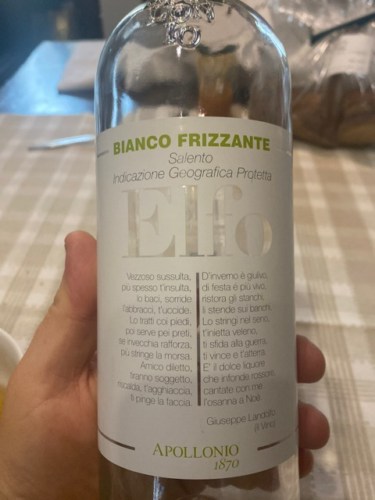 Apollonio Elfo Bianco Frizzante | Vivino US