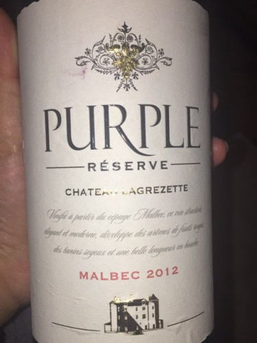 Château Lagrézette Purple Réserve Malbec | Vivino US