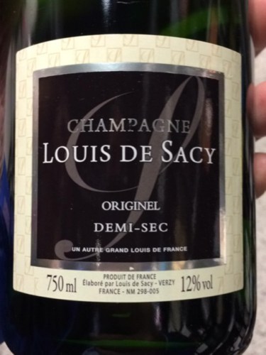 Louis de Sacy Original Demi-Sec Champagne Grand Cru 'Verzy' | Vivino ...
