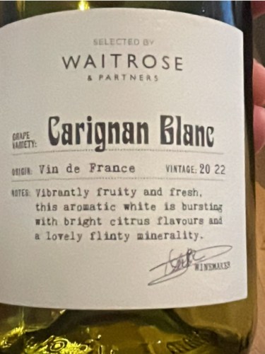 Waitrose Carignan Blanc | Vivino US