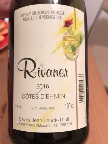 2021 Caves Jean Leuck-Thull Coteaux d'Ehnen Rivaner | Vivino US