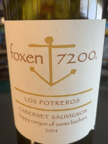 Foxen Foxen 7200 Los Potreros Cabernet Sauvignon | Vivino English