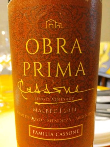 Bodega Familia Cassone Obra Prima Single Vineyard Malbec | Vivino US