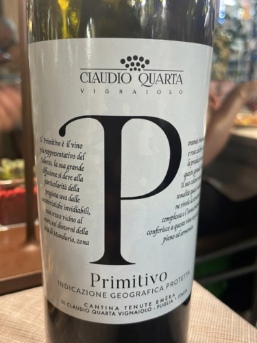 Claudio Quarta Primitivo | Vivino