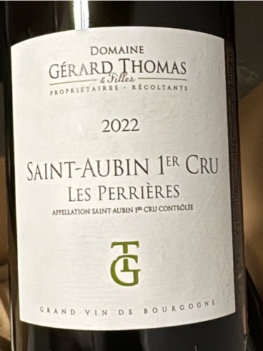 Domaine Gérard Thomas Saint-Aubin 1er Cru 'Les Perrières' | Vivino English