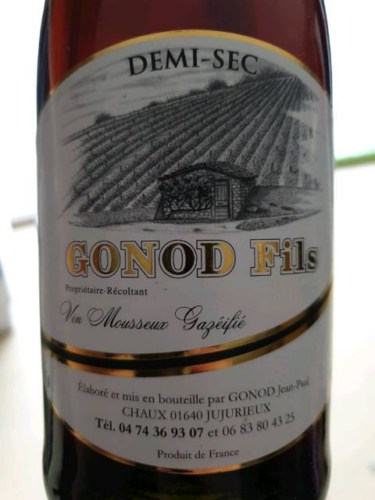 Gonod Fils Mousseux Gazéifié Demi-Sec | Vivino US