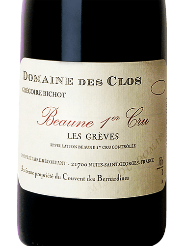 Domaine des Clos Beaune 1er Cru 'Les Grèves' | Vivino US
