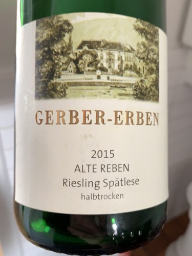Gerber-Erben Alte Reben Riesling Spätlese Halbtrocken | Vivino US