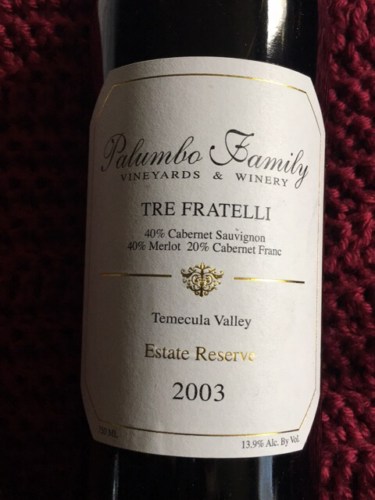 Palumbo Family Tre Fratelli Estate Reserve | Vivino US