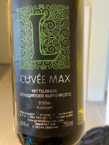 Weingut Uwe Loos Cuveé Max Kabinett | Vivino US