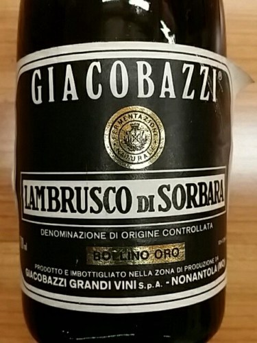 Giacobazzi Bollino Oro Lambrusco di Sorbara | Vivino US
