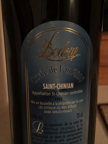 Berlou Cuvée de l'An Saint-Chinian | Vivino US