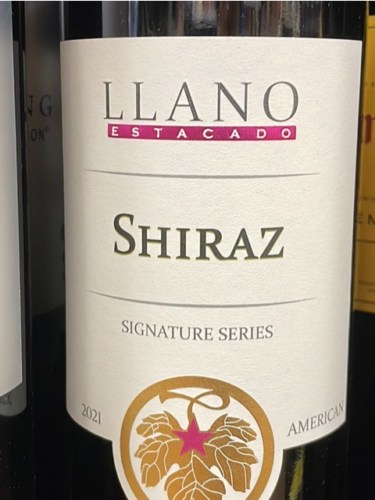 2021 Llano Estacado Winery Signature Series Shiraz | Vivino
