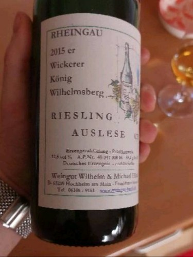 Wilhelm & Michael Huck Wickerer König Wilhelmsberg Riesling Auslese ...