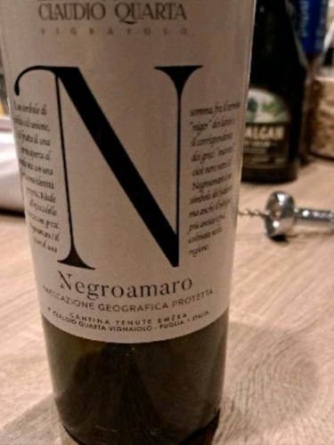 Claudio Quarta Negroamaro | Vivino US
