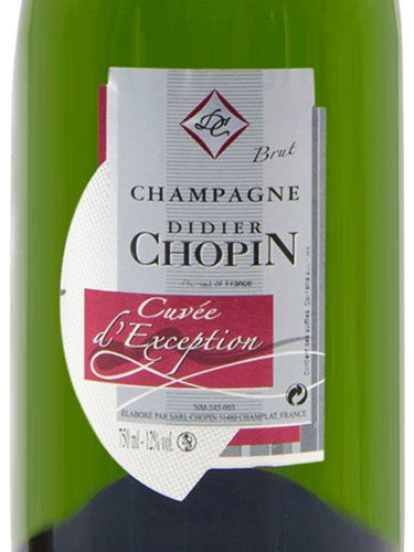 2018 Didier Chopin Cuvée d'Exception Brut Champagne | Vivino US